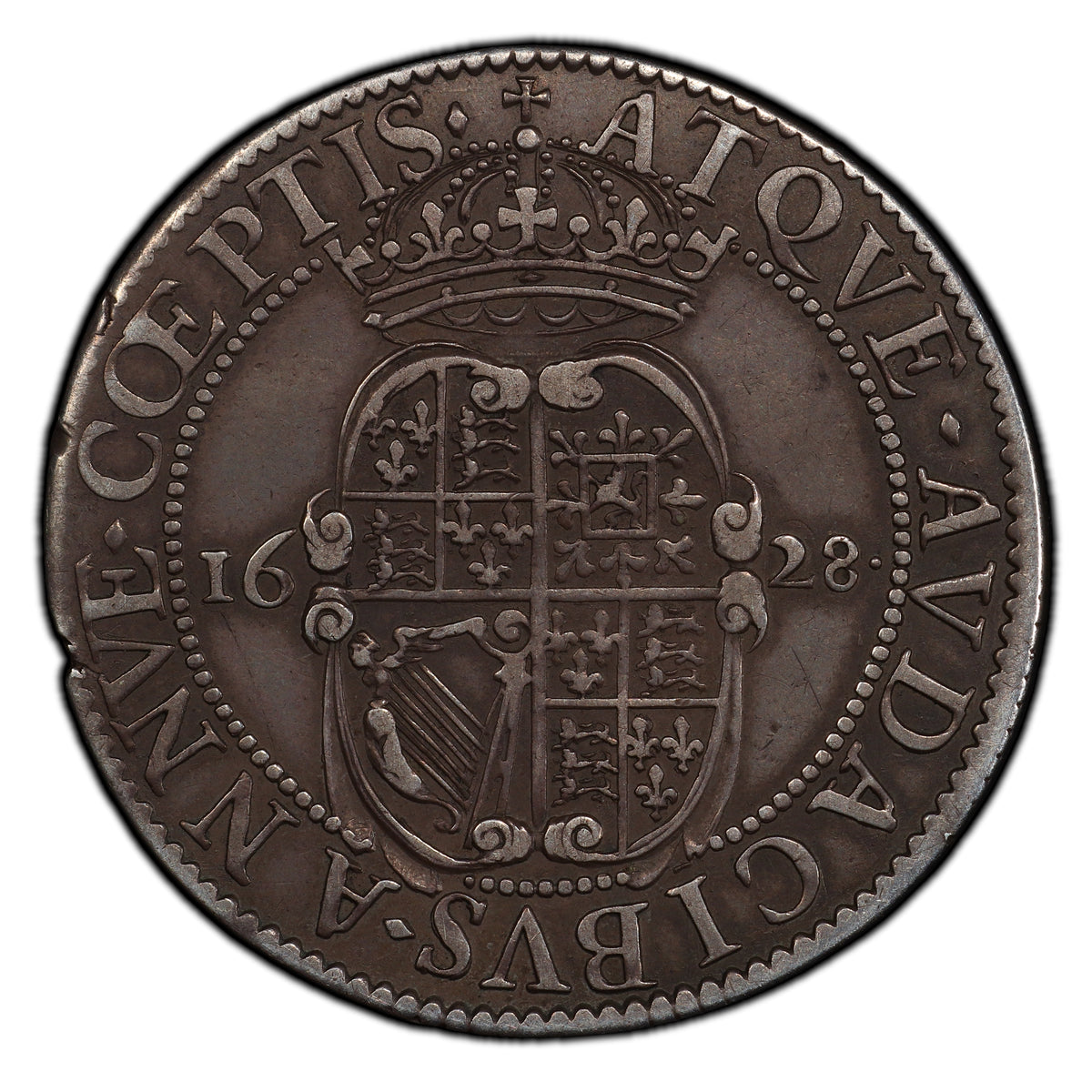 Great Britain; England. Charles I. 1628 Specimen Pattern Halfcrown by ...